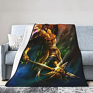 Anime Blanket Unisex Throw Blanket Flannel Blankets for Bedding Couch Sofa Living Room Throws ​All Season 80"x60"