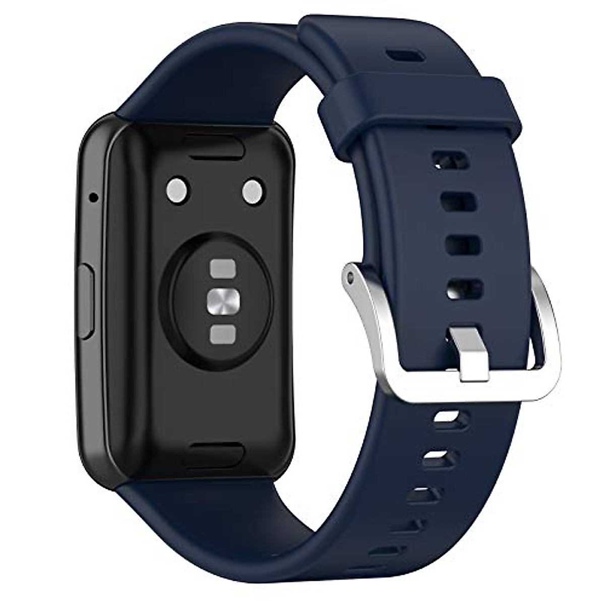 MOTONG for Huawei Watch Fit Replacement Band - Silicone Replacement Wrist Band Strap for Huawei Watch Fit with Tools (Blue)