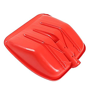 Plastic Garden Shovel, Red Easy To Install Snow Shovel for Rubbish for Fallen Leaves(41 X 37cm / 16.1 X 14.6in)