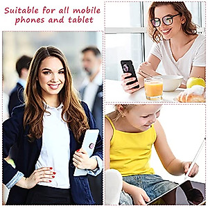 4 Pieces Paper Flowers Phone Grip Holders Flower Pattern Finger Expanding Stand Holder Expanding Grip Widely Compatible with Most Phones and Cases Collapsible Grip for Phones and Tablets