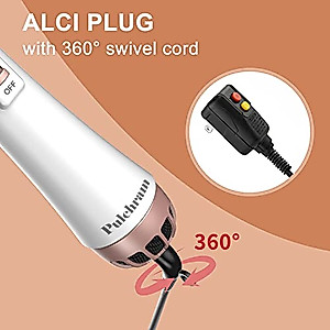 Blowout Hair Dryer Brush Hot Air Blow Pulchram Salon One Step Volumizer Styler
