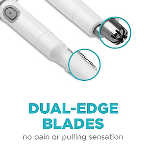 Fancii Water Resistant Precision Trimmer for Nose, Ear, Eyebrow, Facial and Body Hair Removal - All-in-1 Professional Groomer for Women and Men