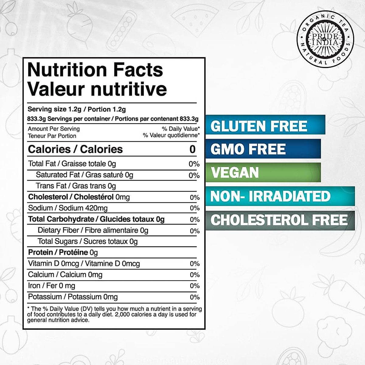 Pride Of India - Himalayan Black Rock Salt - Fine Grind, 2.2 Pound (1 Kg) - Kala Namak - Contains 84+ Minerals - Perfect for Cooking, Tofu Scrambles, Table, Kitchen, Restaurant, & Bathing Use