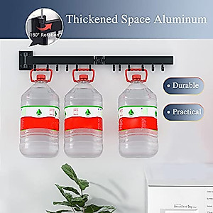 BHeadCat Clothes Laundry Drying Rack Wall Mounted, Retractable Garment Hanger with Hooks, Easy to Install, Strong Load-Bearing, Tri-Collapsible Clothes Dry Rack for Balcony, Bathroom, Bedroom