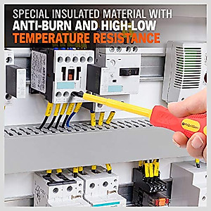 HORUSDY 8-Piece 1000v Insulated Screwdriver Set, Magnetic Tip Electrician screwdriver Set