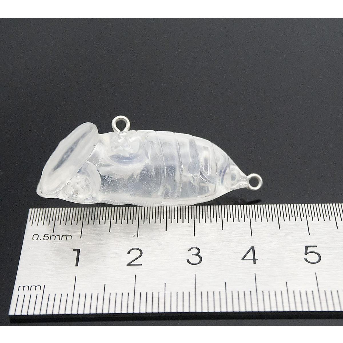 10PCS Unpainted Lure Blanks 2.8g 4.2cm with 3mm Free Fishing Eye Crankbait Simulation Blank Body Clear Hard Baits Trout Salmon Minnow Lure Popper Lures Topwater Freshwater 3mm 8061