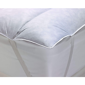 W Hotels Featherbed - Mattress Cover - Hotel Luxurious, Soft Duck Featherbed - Full (54" x 75")
