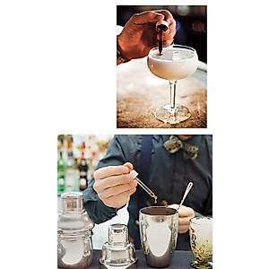 Tvoip 1Pcs Skull Bitter Bottle Glass Dropper Bottle 1OZ/30ML Skull Shape Bottle of Halloween, Cocktail Bar,Essential Oil Bottle with Pipette,Empty Refill Glass Bottle (1oz/30ml)