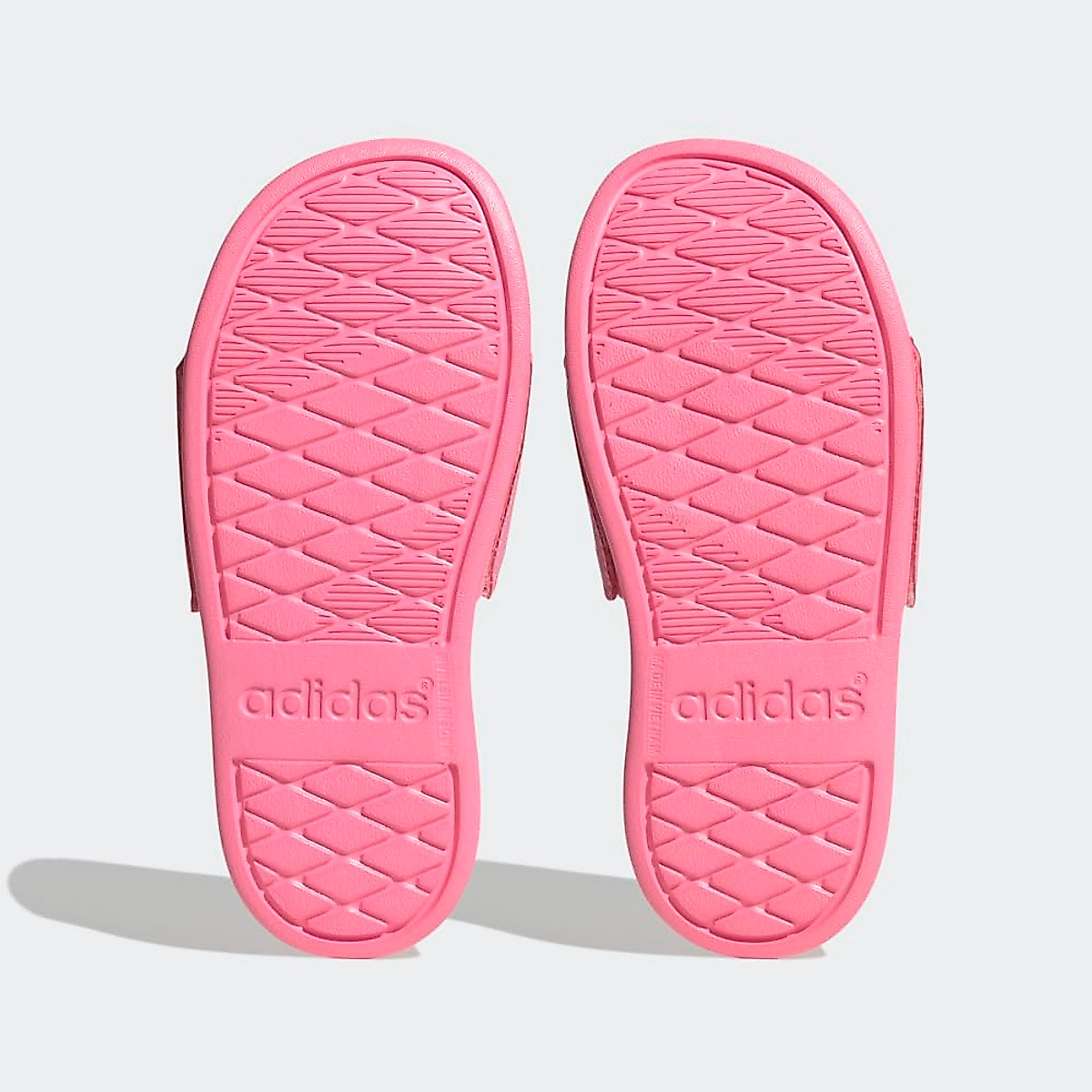 adidas Adilette Comfort Slide Sandal, Beam Pink/White/Beam Pink, 6 US Unisex Big Kid