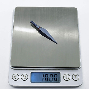 maifield Broadheads One Piece Broad Head Archery Arrow Head 100/150 Grains 12PCS Screw-in Traditional Outdoor Hunting Tips Compatible for Crossbow and Compound Bow Arrow Shaft (100gr Light Blue)