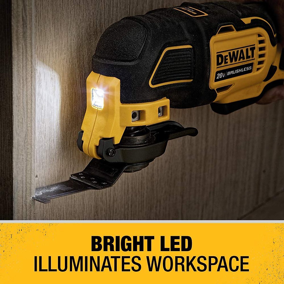 Dewalt DCS354BR ATOMIC 20V MAX Brushless Lithium-Ion Cordless Oscillating Multi-Tool (Tool Only) (Renewed)