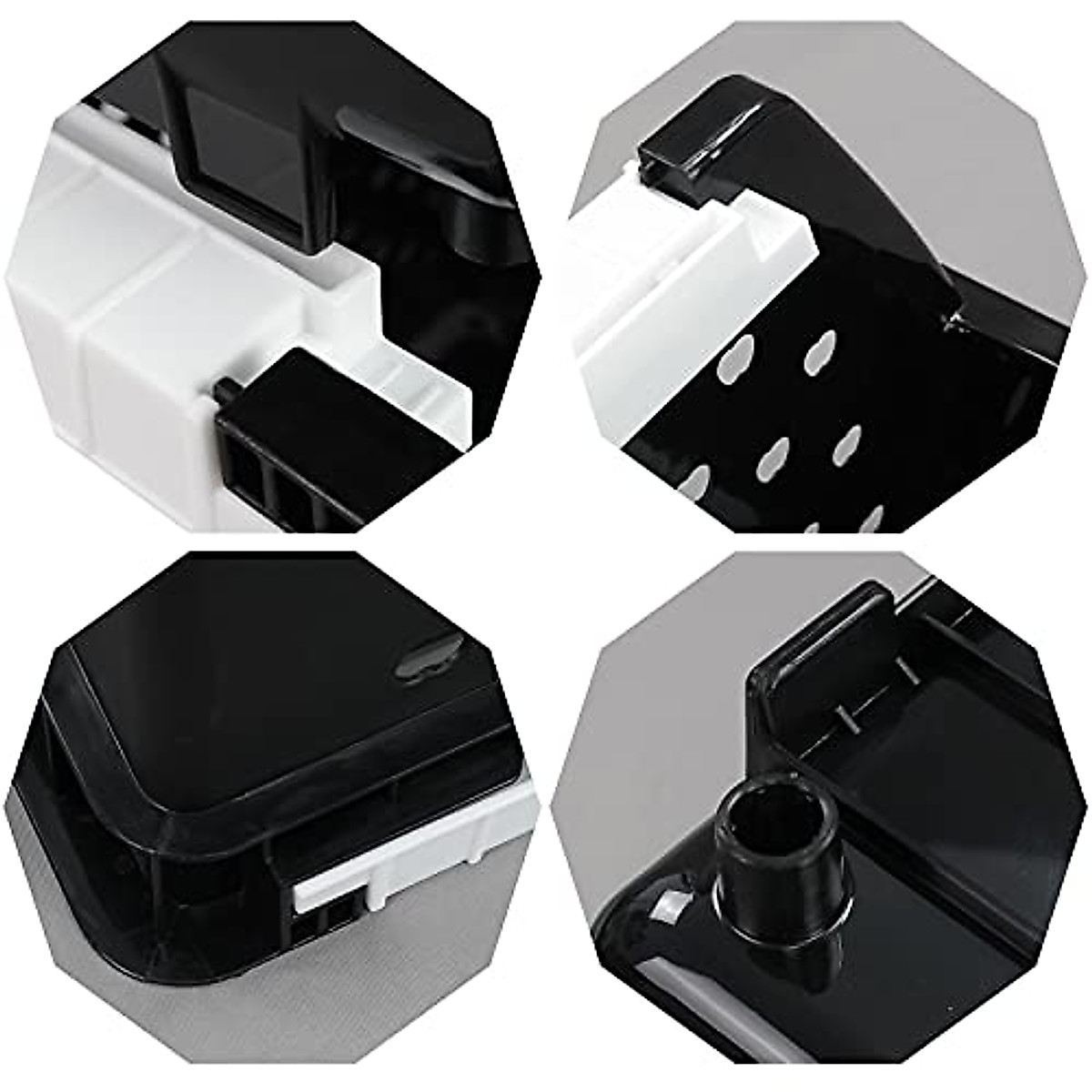 Teyyvn 3 Packs Plastic Stackable Storage Baskets, Stacking Plastic Bins for Organizer