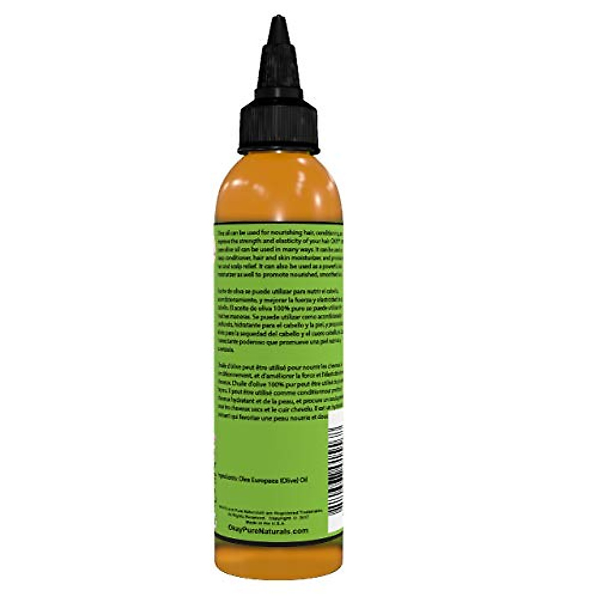 OKAY 100% PURE OLIVE OIL for SKIN and HAIR 4oz / 118ml
