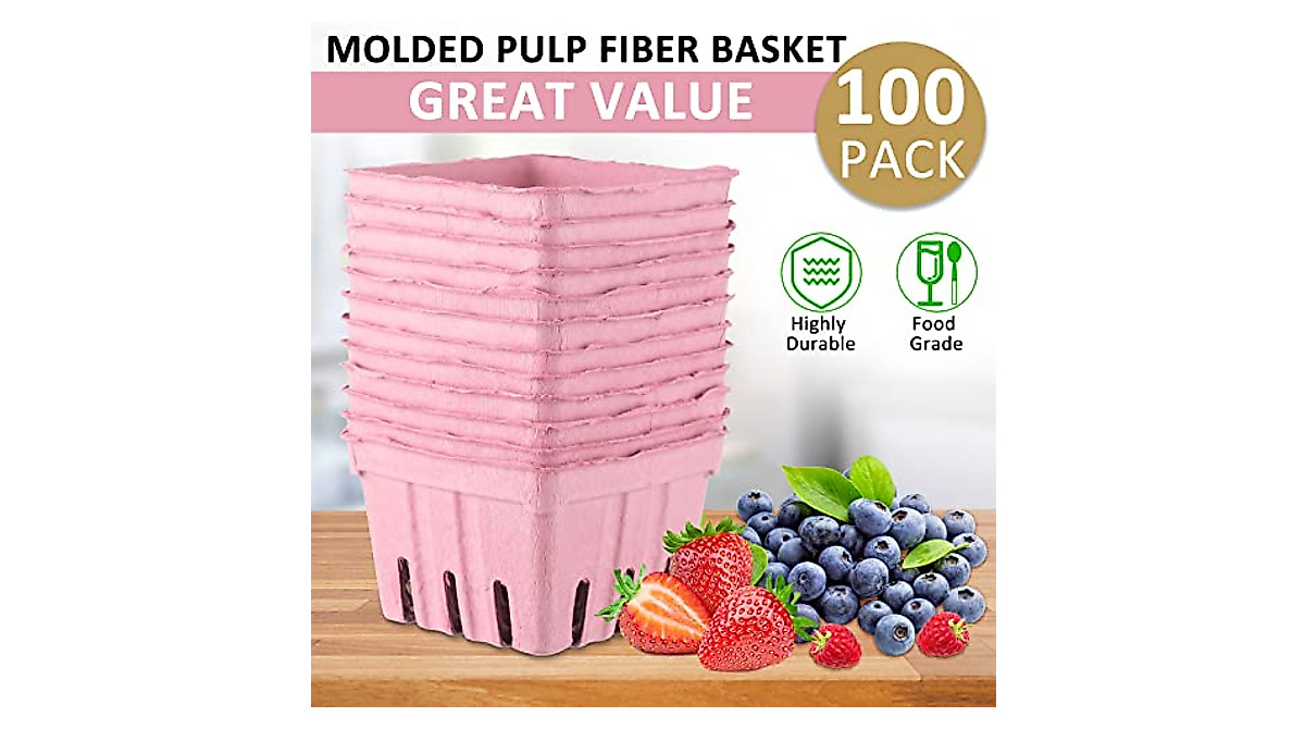 150 Pack Berry Baskets - Ideal for Markets & Grocery Stores