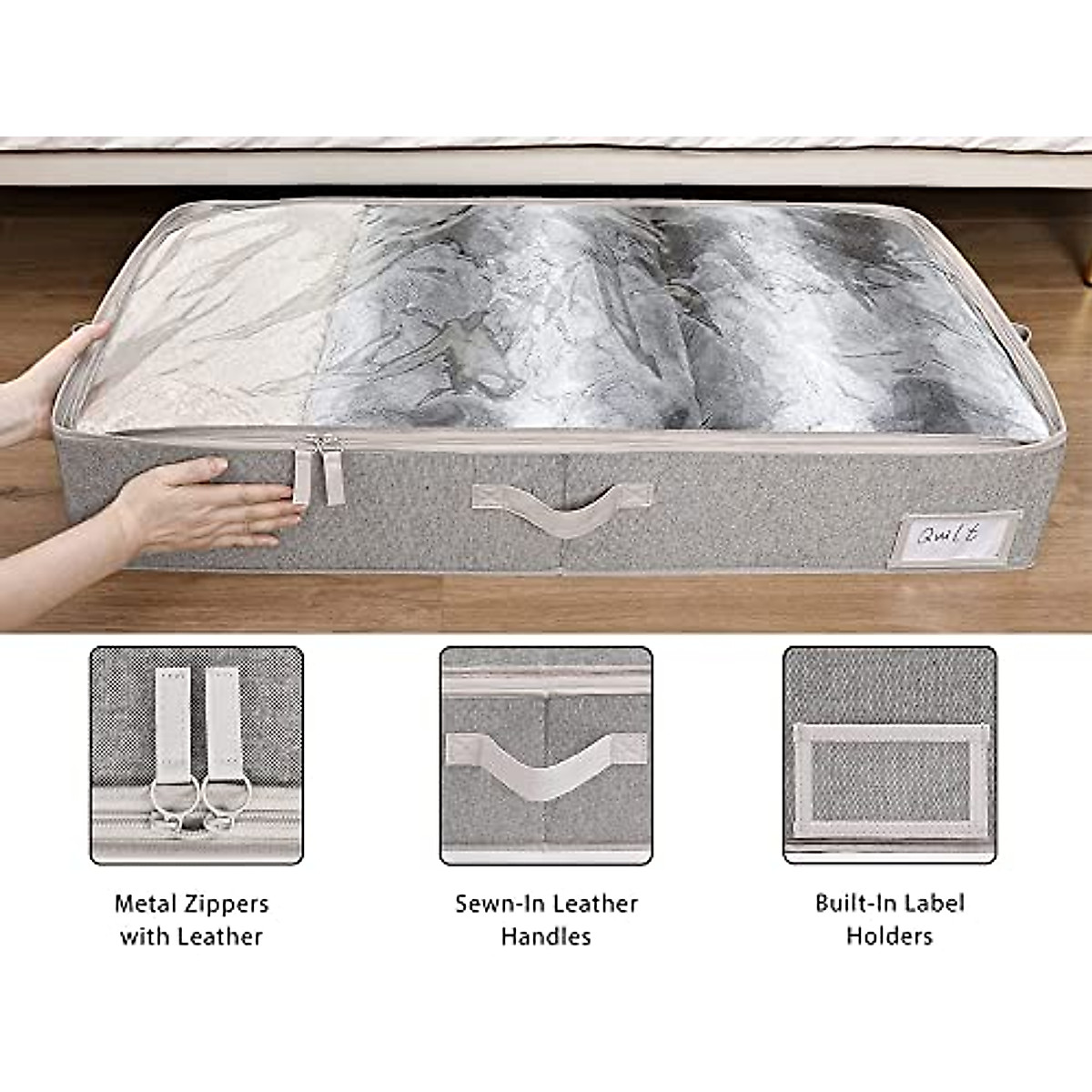 StorageWorks Underbed Storage Box and 55L Closet Storage Organizer
