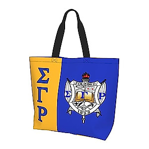 Sisterhood Sigma Gamma Rho Tote Bag For Women Travel Work Beach Shopping Grocery Large Totes Reusable Handbags Shoulder Bags