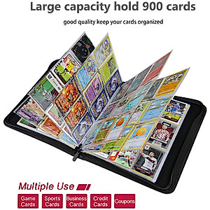 𝟮𝟬𝟮𝟰 𝙐𝙥𝙜𝙧𝙖𝙙𝙚 PACKAPRO 9 - Pocket Classic Soccer Cards Binder Fit 900 Cards with 50 Sleeves Sports Card Binders Collector Album Folder Holder for FIFA Cards