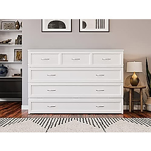 AFI, Northfield Murphy Bed Chest, Queen, White