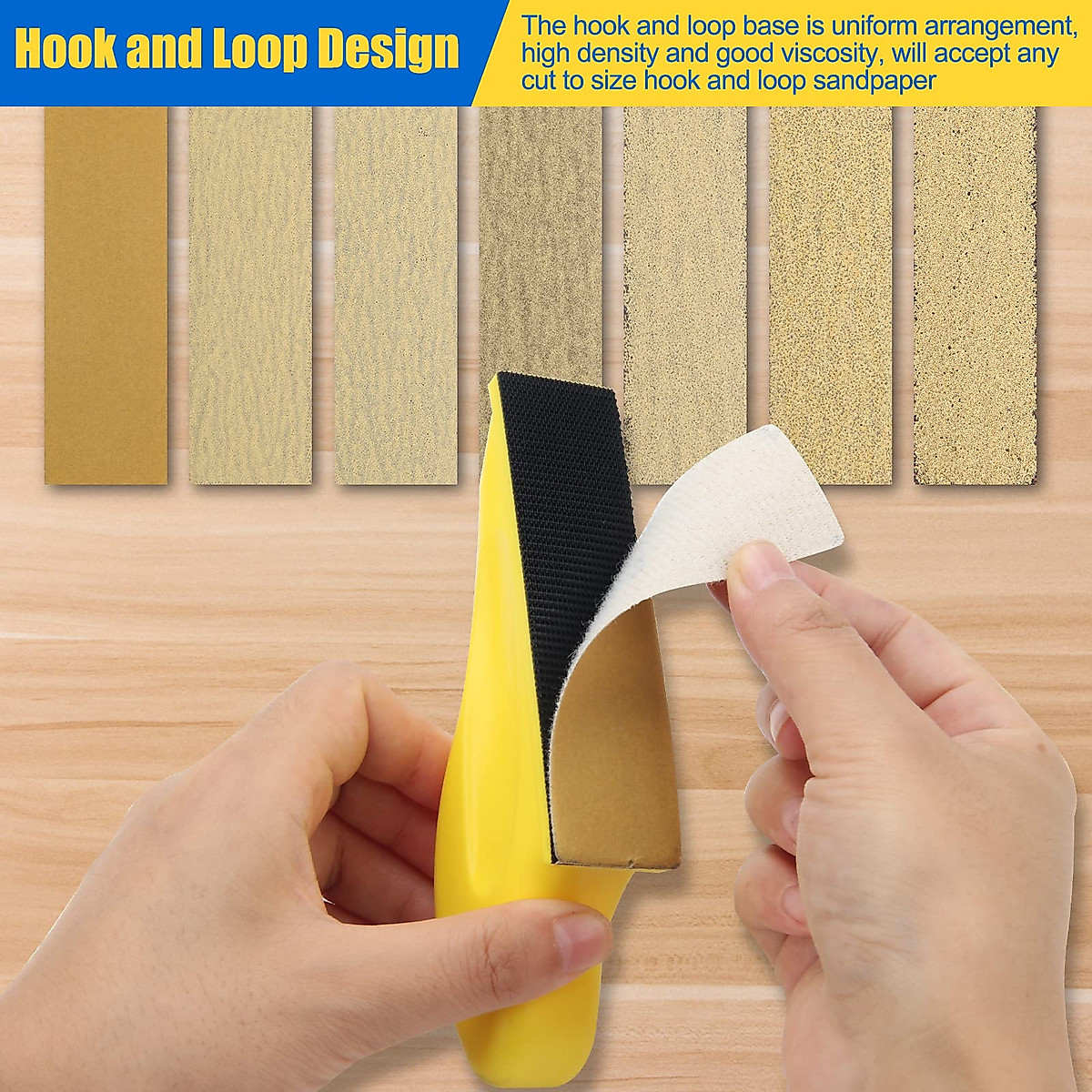 3.5”x 1” Mini Sander Kit, Mini Detail Sander with 70 Sheets Sandpaper-Grit 40 60 80 120 180 240 320, Coldairsoap Micro Sanding Tools, Detail Handle Sanding Tools for Small Projects, Craft, Wood