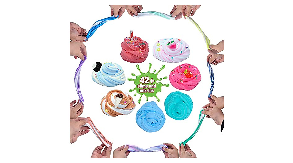42 Pack DIY Slime Kit for Kids – Fun Party Favors & Stress Relief