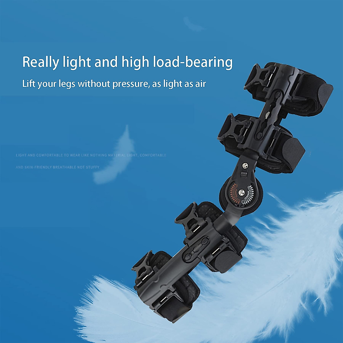 WILLQ Hinged Immobilizer for Orthopedic Rehab Post-Operative ACL MCL and PCL Injury Post Op Patella Injury Immobilizer Injury Surgery Recovery Ligament Sports Injuries Leg Stabilizer