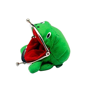 Frog Wallet Anime Frog Wallet 1 pcs ,Cosplay Props Plush Toy Purse Wallet for Christmas Cosplay Ninja Themed Party Gift (green)