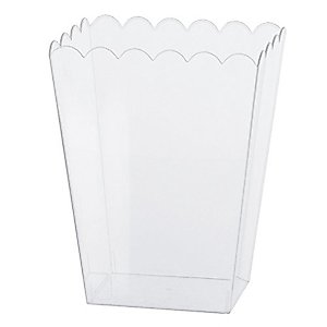 Amscan Large Scalloped Container, Clear