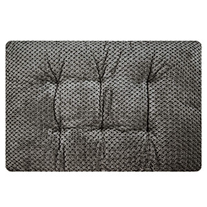 WONDER MIRACLE Fuzzy Deluxe Pet Beds, Super Plush Dog or Cat Beds Ideal for Dog Crates, Machine Wash & Dryer Friendly (15" x 23", S-Eagle Grey)