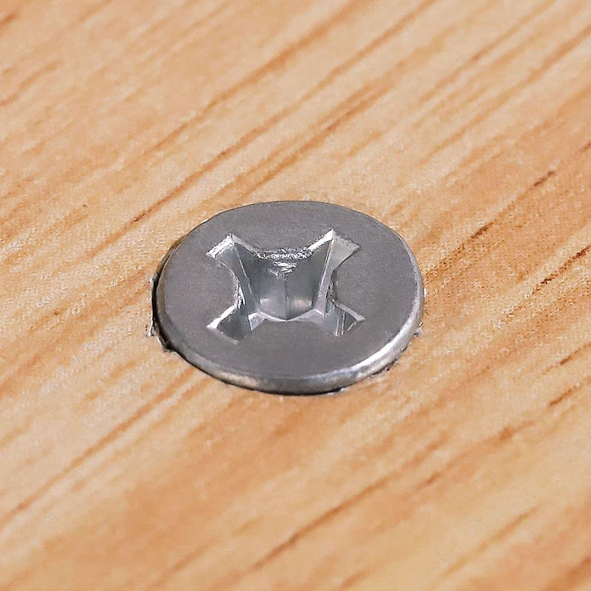 Glvaner 60pcs #10 x 3/4" Phillips Flat Head Self Drilling Screws, Stainless Steel 410, Flat Head Self Quick Self Tapping Screws for Sheet Metal Wood Plastic, Without Pre-drilled Holes