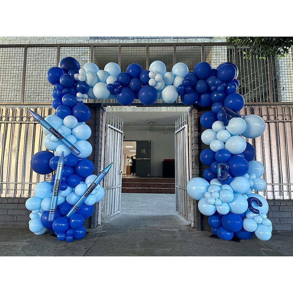 Blue Balloons Arch Kit, ADOINBY 139Pcs Macaron Blue Royal Blue Balloon Garland kit, 18 12 10 5 Inch Different Size Balloons for Baby Shower Graduation Boys Birthday Ocean Themed Party Decorations