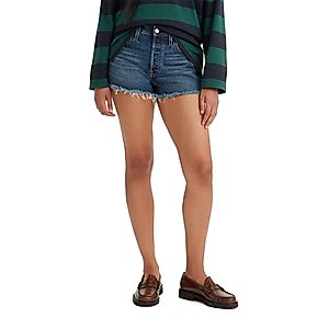 Levi's Women's 501 Original Shorts (Also Available in Plus), Dark Indigo Worn in, 28