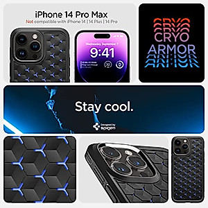 Spigen Cryo Armor Designed for iPhone 14 Pro Max Case (2022) - Matte Black