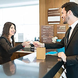 Kraft Brown Paper Gift Bags With Handles 5.75”x3.75”x8" Bulk Pack 100 Brown Small Gift Bags Kraft Bags For Gifts, Party, Shopping. Bulk Pack Great For Retail And Merchandise