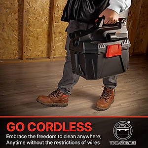 Shop-Vac 20V Cordless Wet/Dry Vacuum, 3-in-1 Portable Shop Vacuum Cleaner, Detachable Blower, Battery and Charger Included, Ideal for Jobsite, Garage, Car & Workshop