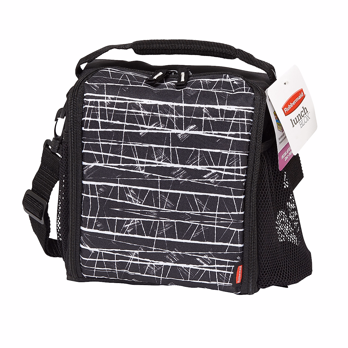 Rubbermaid LunchBlox Lunch Bag, Medium, Black Etch