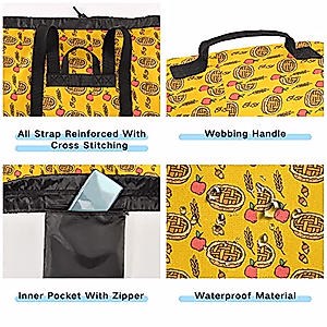 Thanksgiving Foods Laundry Bag Heavy Duty Laundry Backpack with Shoulder Straps Handles Travel Laundry bag Drawstring Closure Dirty Clothes Organizer For College Dorm, Apartment, Camp Travel