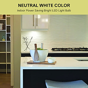 ETOPLIGHTING |4 Pack| LED 7 Watt 5500K GU10 Neutral White Shatterproof Indoor Power Saving Bright Light Bulb, APL2354