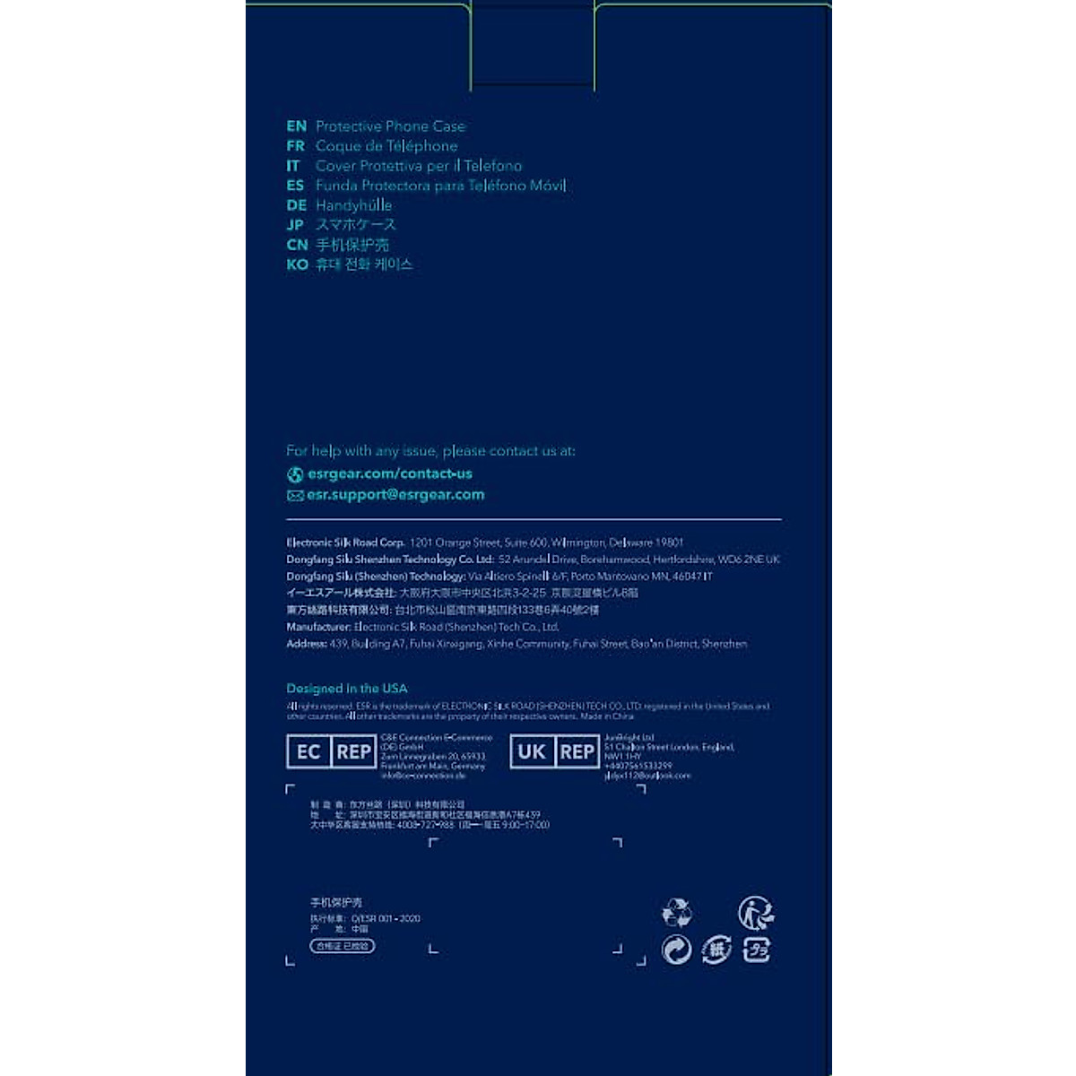 ESR Metal Kickstand Case Compatible with Samsung Galaxy S22 (6.1 Inch) (2022), Versatile Patented Kickstand, Crystal Clear Scratch-Resistant Back Cover, Clear