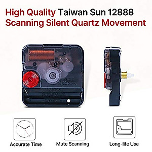 Toudorp Retro Wall Clock 14 Inch French Country Paris Cafe Style Rustic Wall Clock Round Silent Non-Ticking Wooden Quartz Wall Clocks Easy to Read Arabic Numerals Quality Quartz Wall Clock