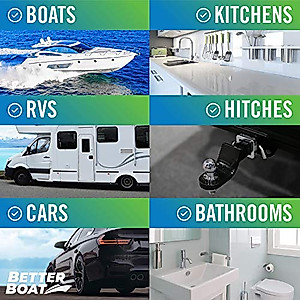 Marine Degreaser Black Streak Remover Fiberglass and Engine Degreaser Cleaner Heavy Duty Boat and Automotive Car Super Grease Clean and Parts Cleaner Commercial Grade Auto RV and Boats