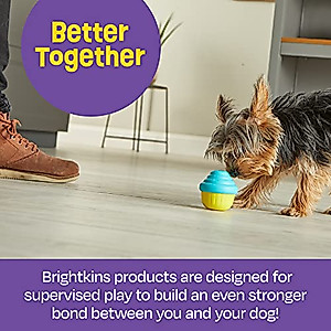 Brightkins Small Cupcake Treat Dispenser for Dogs - Interactive Dog Toys, Dog Birthday Toy for All Breeds