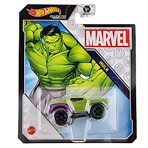 Hot Wheels Character Cars, Marvel Hulk, Toy Vehicle for Kids Aged 3 and Up