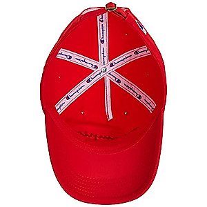 Champion unisex adult Ameritage Dad Adjustable Cap, Red, One Size US