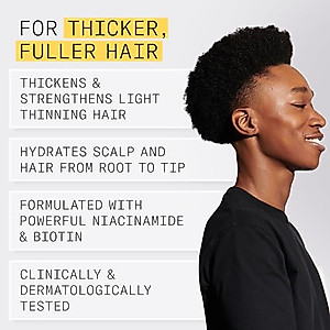 Nioxin Scalp + Hair Thickening System 1 Shampoo, For Natural Hair with Light Thinning, 16.9 fl oz (Packaging May Vary)