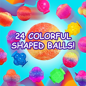 Bouncy Ball Kit Creative Party Favors for Kids, FunKidz Make Your Own Magic Balls Individual 12 Bottles Pack Making Bouncy Balls DIY Craft Kit for Boys Girls