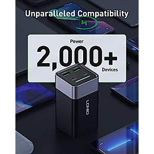 120W USB C Charger, LDNIO 4 Ports GaN III Fast Desktop Charger with 2 USB-C +2 USB-A, PD 100W Power Adapter for MacBook Pro/Air, iPad, iPhone 14/14 Pro Max/14 Plus, Galaxy 22/21, Steam Deck and More