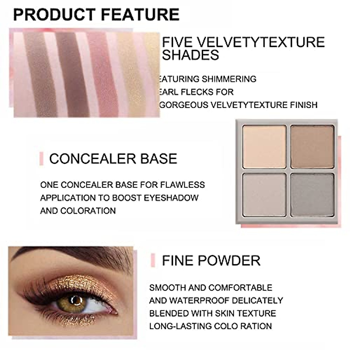 Eyeshadow Palette, 10 Colors Nude Eyeshadow Palette Smooth Matte Eye Makeup Palette,High Pigmented, Naturing-Looking, Ultra-Blendable,Long Lasting High ​Pigment Nude Matte Eyeshadow with 6 Eyeshadow Brush (04#)