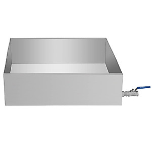 VBENLEM Maple Syrup Evaporator Pan 24x24x7 Inch Stainless Steel Maple Syrup Boiling Pan for Boiling Maple Syrup