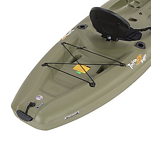 Lifetime Triton Angler 100 Fishing Kayak, Olive Green