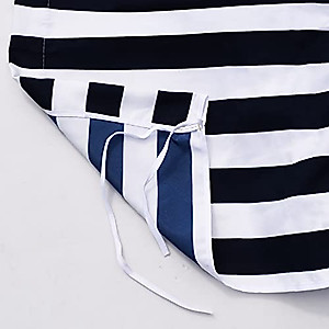 YardGrow 18' L x 8.2' W Pergola Replacement Canopy Universal Pergola Canopy Replacement Top Cover for Pergola Structure (Blue with White)